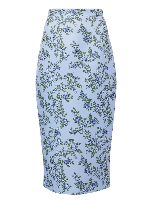 EMILIA WICKSTEAD Lorelei Midi Skirt - Blue