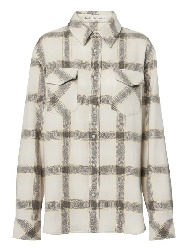 GOD'S TRUE CASHMERE Moon Plaid Shirt - Multicoloured