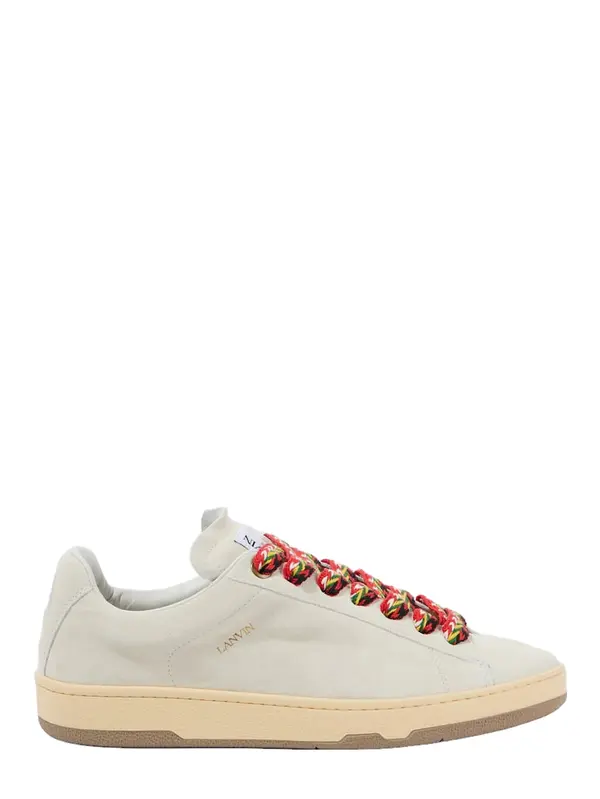 LANVIN Curb Lite Suede Sneakers - White