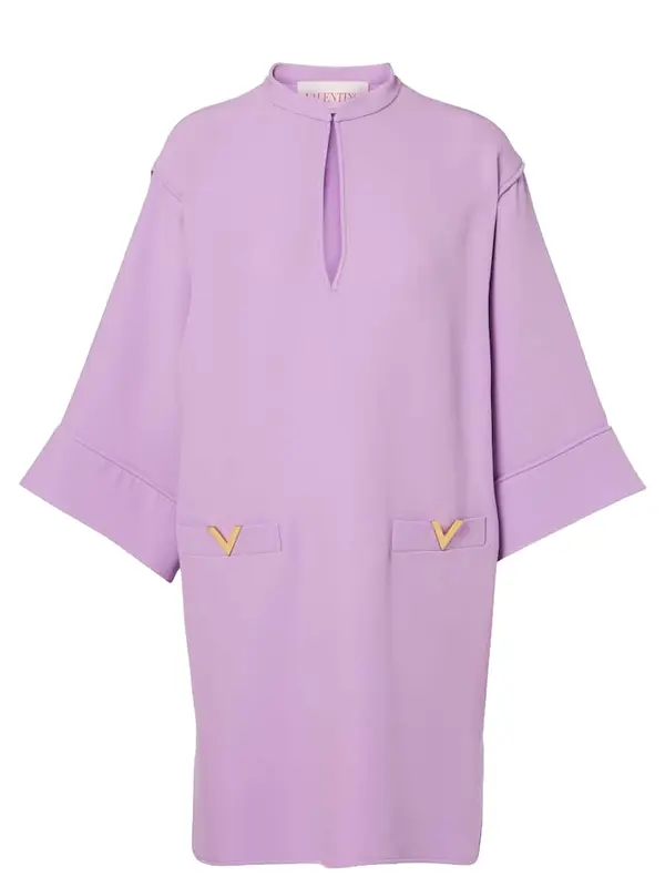 Valentino Garavani Cady Couture Minidress - Purple
