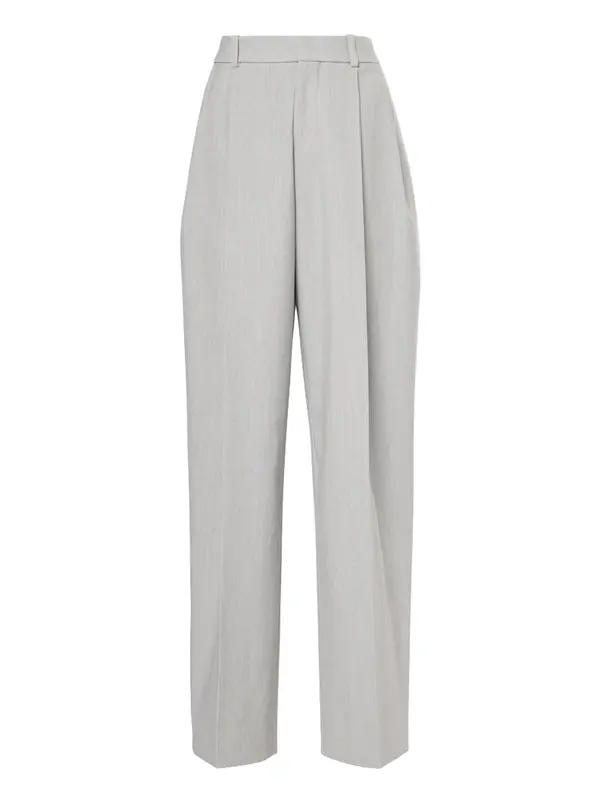 Jacquemus Curzio Mid-rise Wide-leg Trousers - Grey