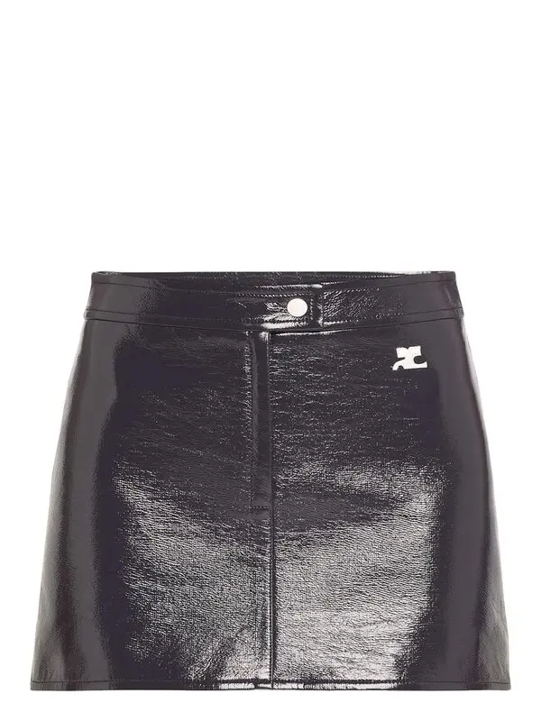 COURREGES Vinyle Reedition Mini Skirt - Blugry