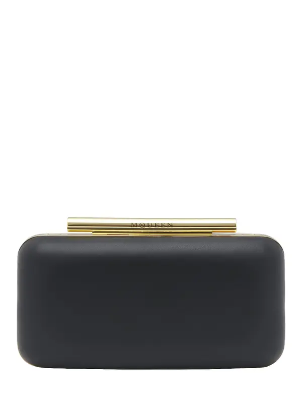 Alexander McQueen T-bar Box Clutch - Black