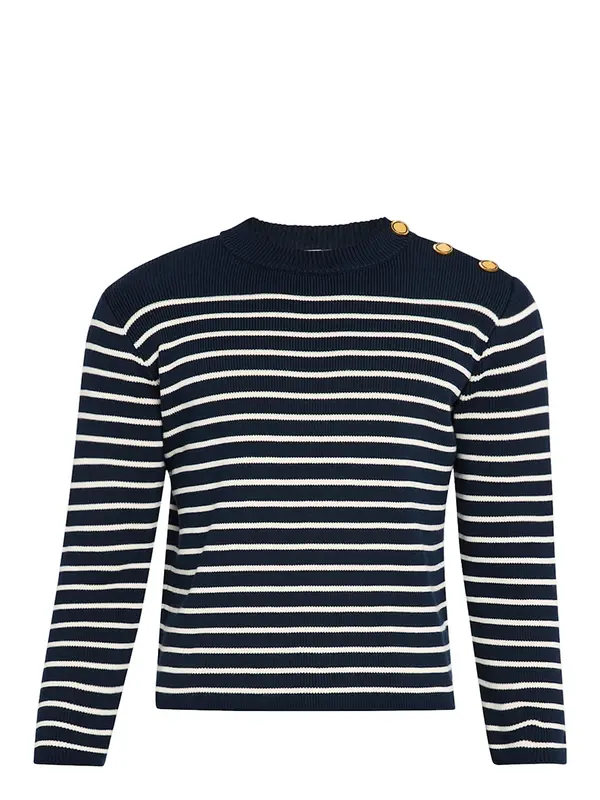 Valentino Garavani Striped Wool Sweater - Indigo Multi