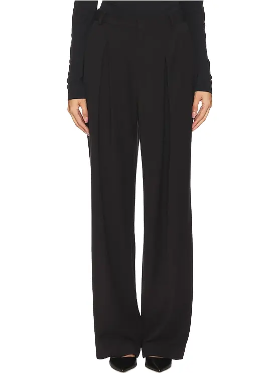 Rue Sophie Drape Pant - Black