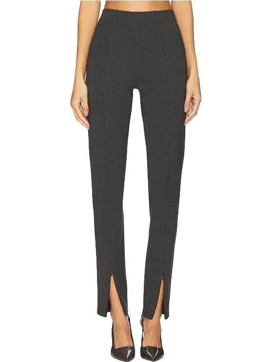 Rue Sophie Vitry Zipper Pant - Charcoal