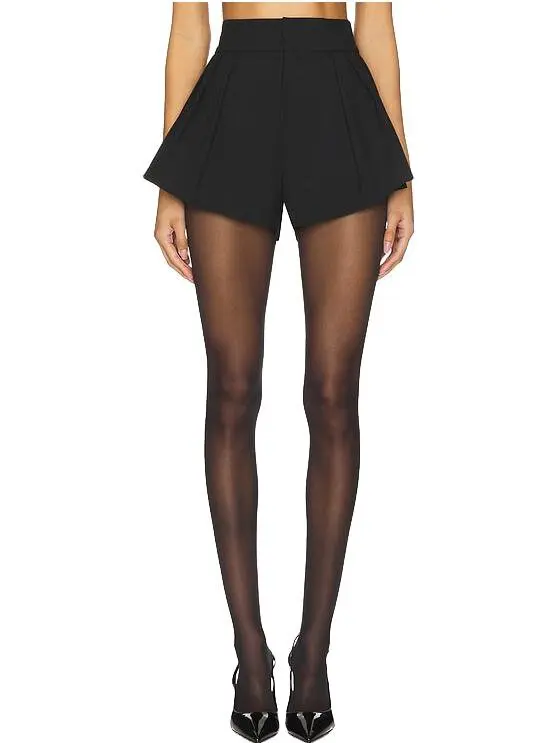 LOVERS AND FRIENDS Lori Pleated Suiting Shorts - Black