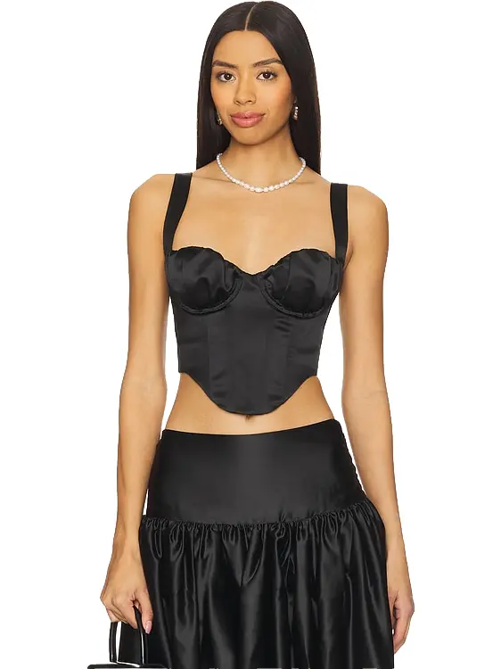 For Love & Lemons Nelly Top - Black