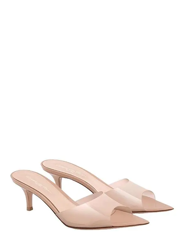 GIANVITO ROSSI Elle 55 Mules - Neutrals Tpu