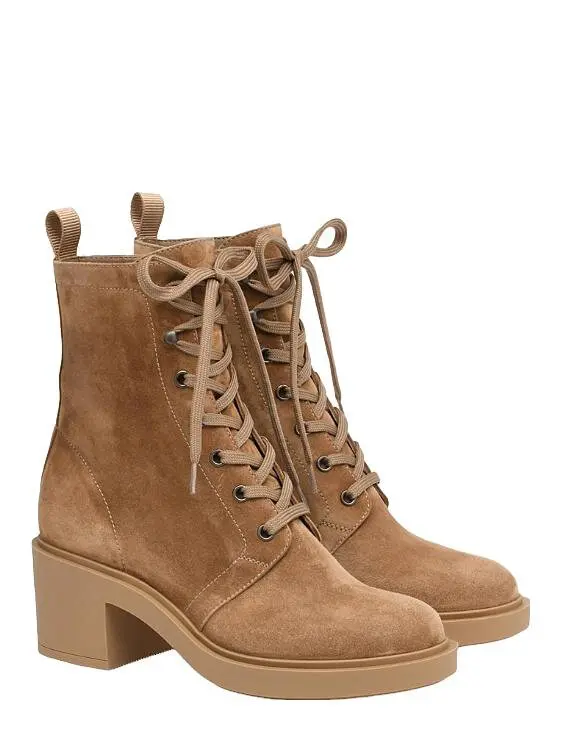 GIANVITO ROSSI Foster Ankle Boots - Brown Suede