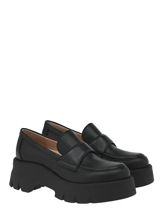 GIANVITO ROSSI Farren Mocassin - Black Calf Leather