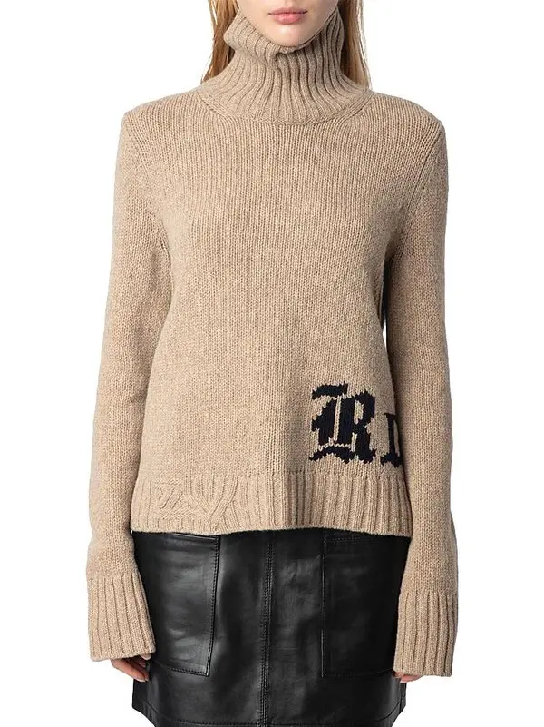 Zadig&Voltaire Nalma We Rock Wool Sweater - Oatmeal