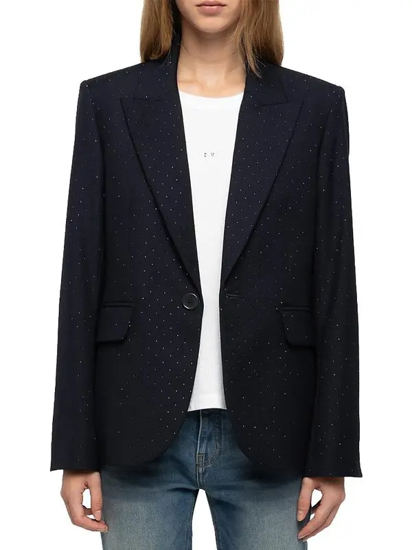 Zadig&Voltaire Valse Tailleur Embellished Blazer - Encre