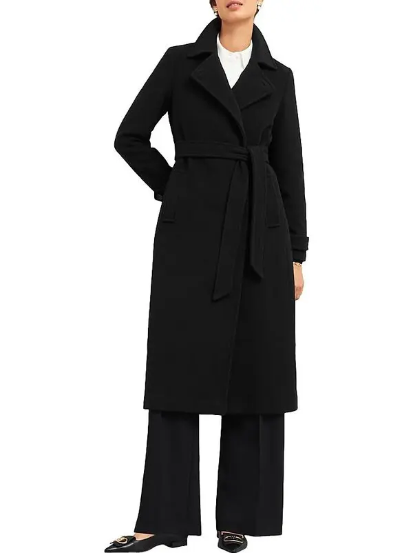 HOBBS LONDON Yasmina Wrap Coat - Black