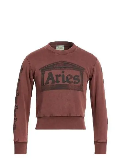 Aries Cotton Sweatshirt - Brown