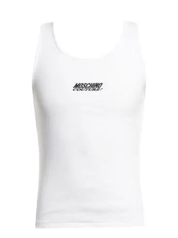 Moschino Tank Top Size Cotton, Elastane - White