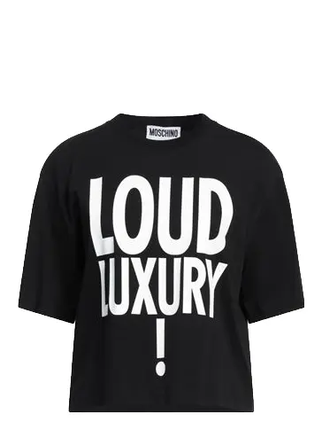 Moschino Printed Cotton Jersey T-shirt - Black