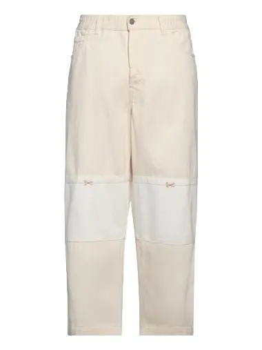 EBIT Ivory Cotton Jeans - White
