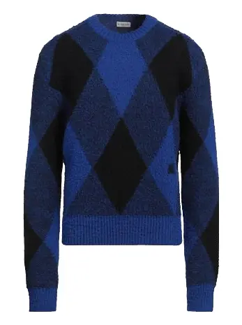 Burberry Geometric Print Wool Sweater - Blue