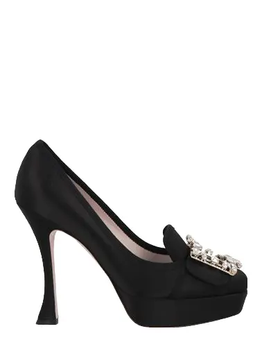 ROGER VIVIER Pumps In Textile Fibers - Black