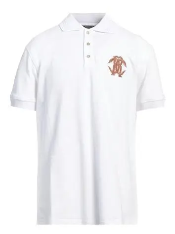 Roberto Cavalli Polo Shirt Size Cotton - White