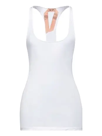 N°21 Cotton Jersey Tank Top - White