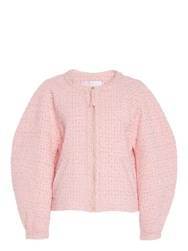 Carolina Herrera Tweed Jacket - Pink