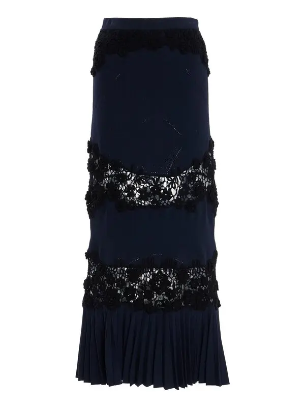 Ulla Johnson Madeline Knit Maxi Skirt - Navy