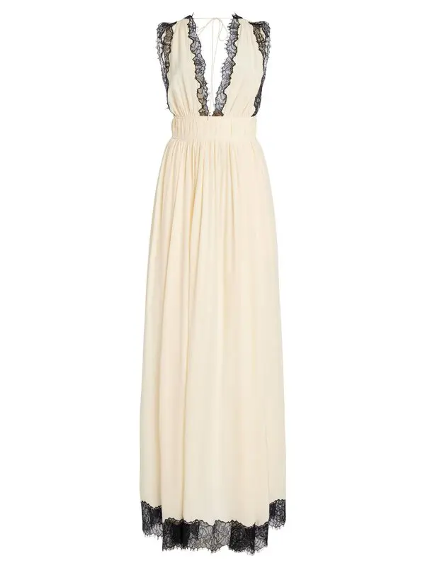 Ulla Johnson Marguerite Silk Gown - Ivory