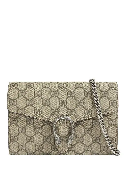 Gucci Gg Supreme Dionysus Wallet-on-chain - Beige