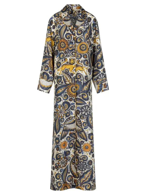 HEIRLOME Jose De Jesus Alvarez Silk Maxi Dress - Multi