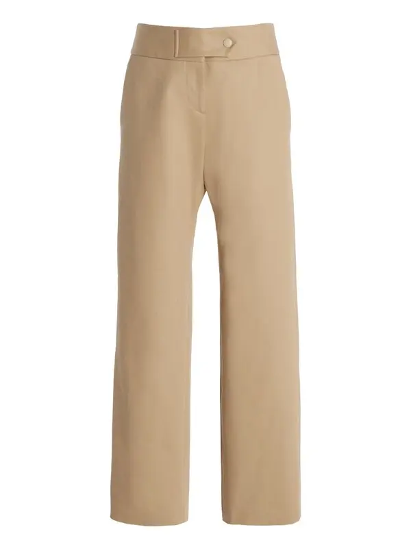 Brandon Maxwell The Phoenix Barrel-leg Pants - Khaki