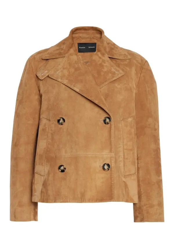 Proenza Schouler Nola Suede Jacket - Tan