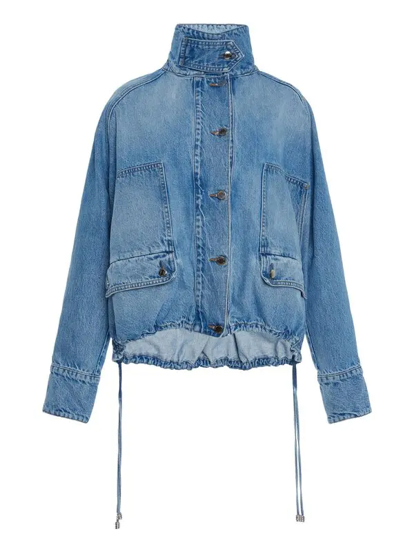 Brandon Maxwell Harper Denim Jacket - Medium Wash