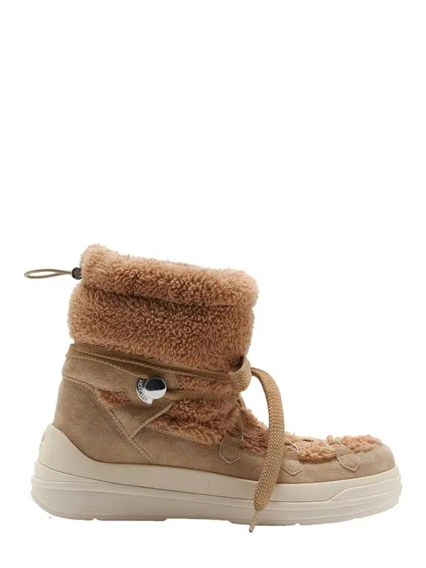 Moncler Insolux Teddy Snow Boots - Tan