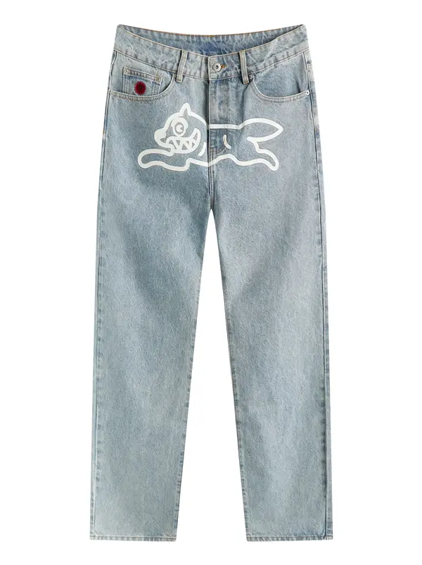 ICECREAM Running Dog Denim Pant - Heavy Wash Blue