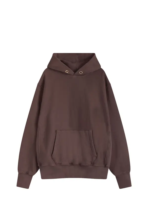 LES TIEN Heavyweight Hoodie - Washed Brown Fig