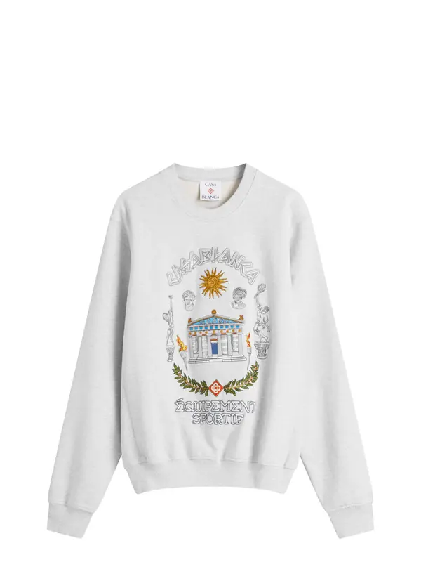Casablanca Embroidered Sweatshirt - Le Temple Du Sport