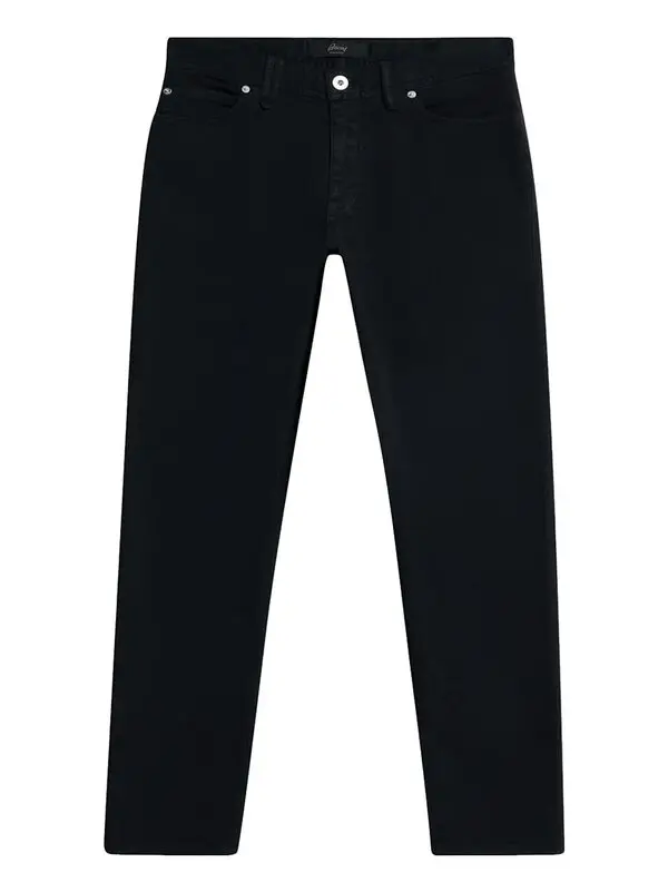 Brioni Cotton Denim Five-pocket Pants - Black