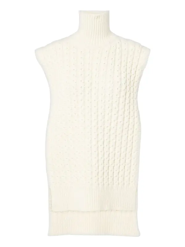 Alaïa Wool Sweater Vest - White