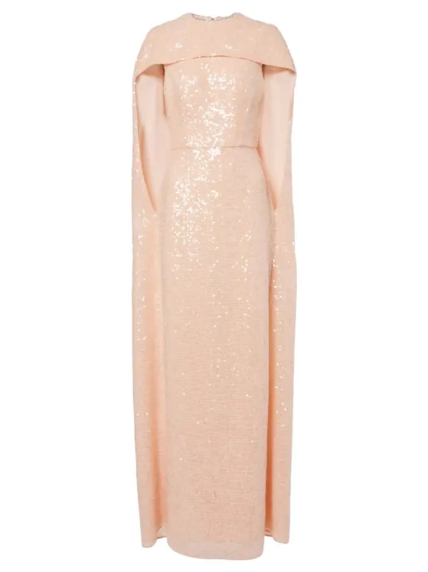 Erdem Sequined Gown - Pink