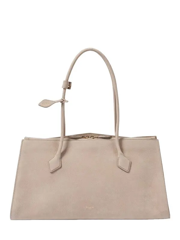 Alaïa Le Teckel Leather Tote Bag - Beige