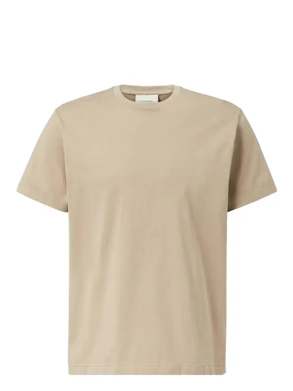 FRAME Cotton Jersey T-shirt - Beige