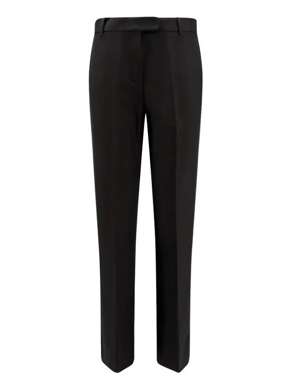 Max Mara Viscose And Cotton Trouser - Black