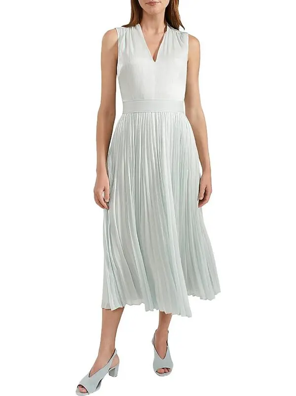 HOBBS LONDON Alexandra Sleeveless Midi Dress - Sage Green