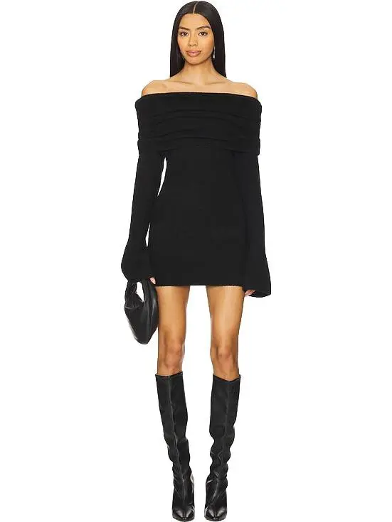 SEROYA Selene Mini Dress - Black