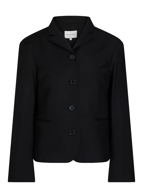 Loulou De Saison Loulou Studio Marnie Wool-twill Blazer - Black