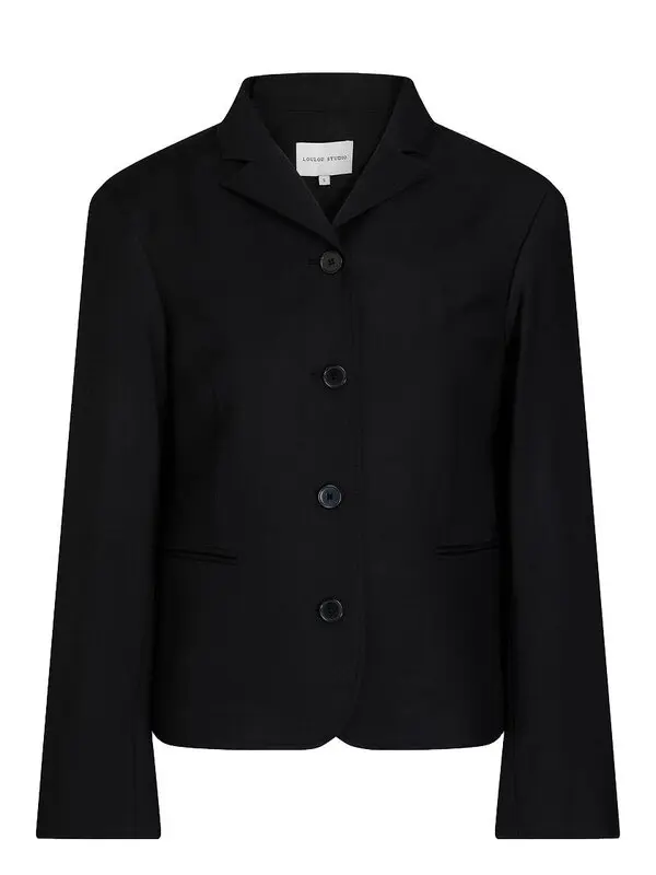 Loulou De Saison Loulou Studio Marnie Wool-twill Blazer - Black