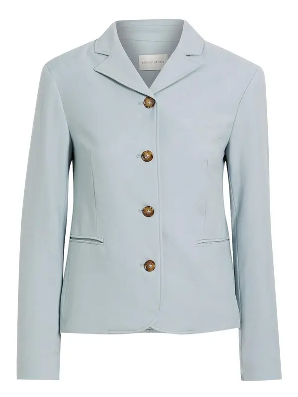 Loulou De Saison Marnie Wool-twill Blazer - Sky Blue