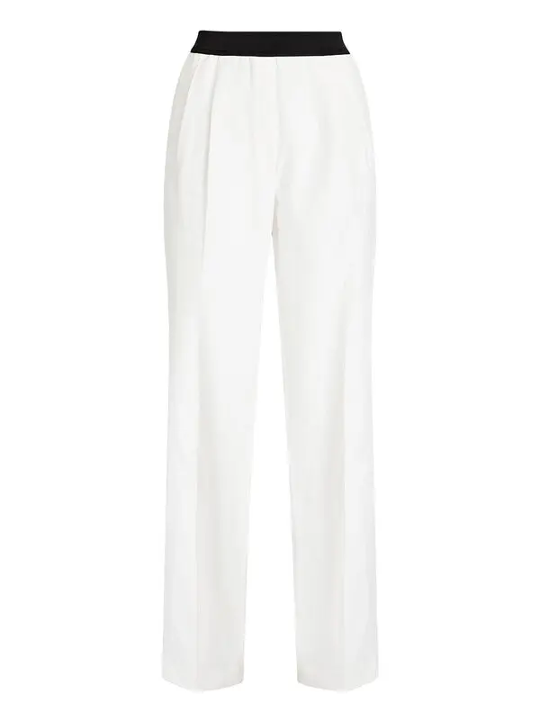 Loulou De Saison Takaroa Pleated Twill Pants - White